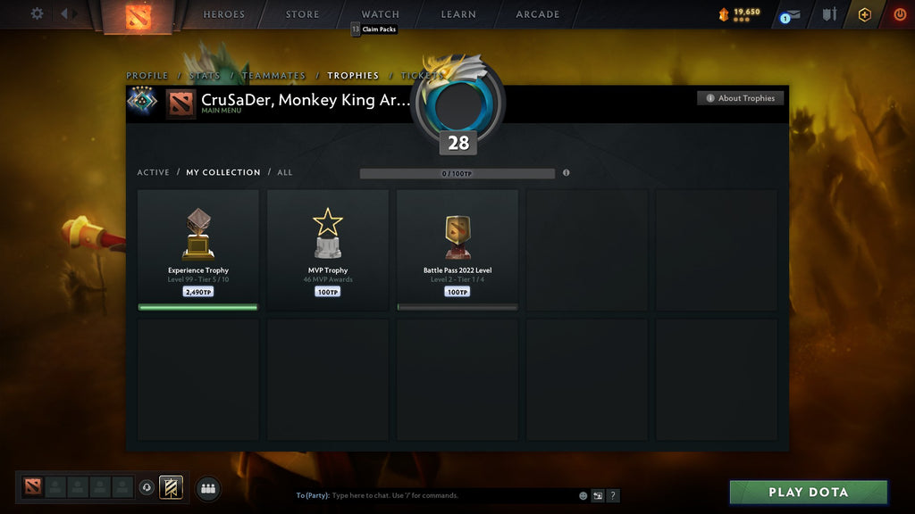Crusader V | MMR: 2295 - Behavior: 9255 – VikingDOTA