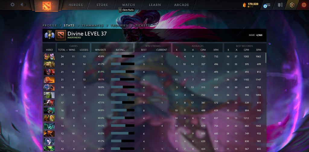 Divine III | MMR: 4960 - Behavior: 9600 – VikingDOTA