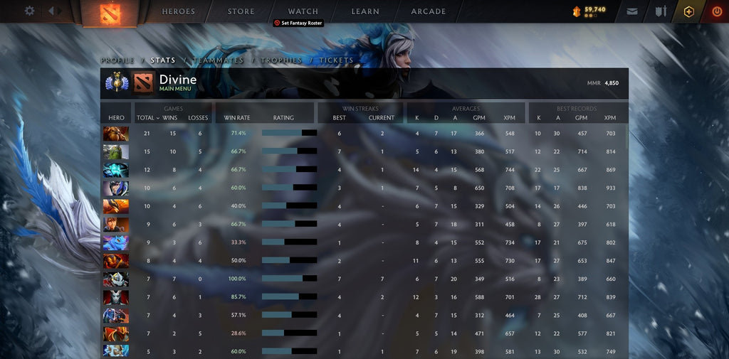 Divine II | MMR: 4850 - Behavior: 9492 – VikingDOTA