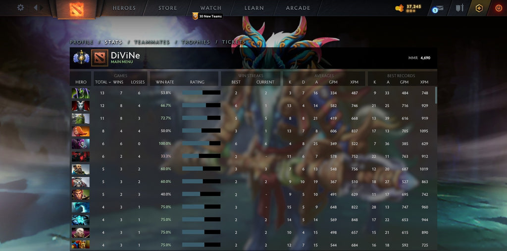 Divine I | MMR: 4690 - Behavior: 9660 – VikingDOTA