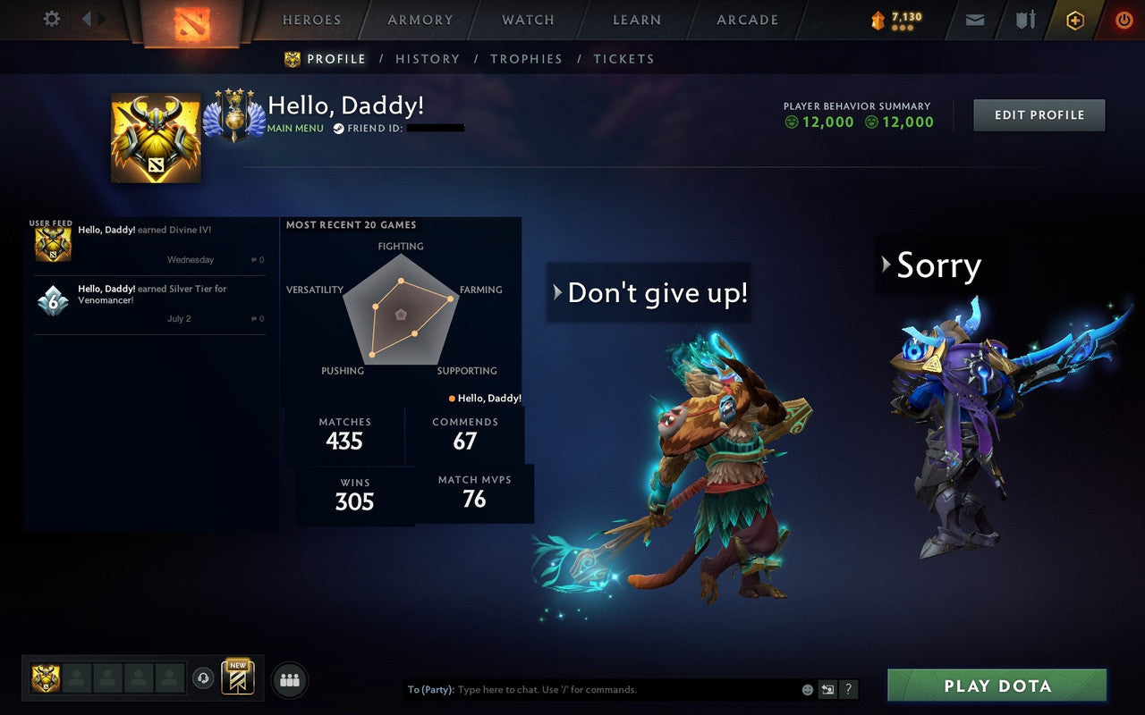 Divine IV | MMR: 5204 - Behavior: 12000 – VikingDOTA