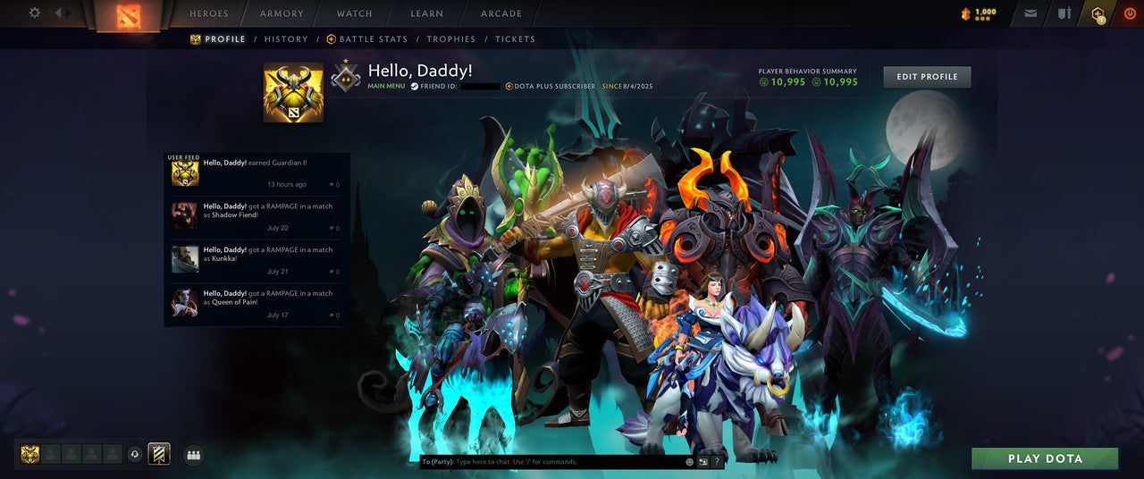Guardian I | MMR: 727 - Behavior: 10995 – VikingDOTA