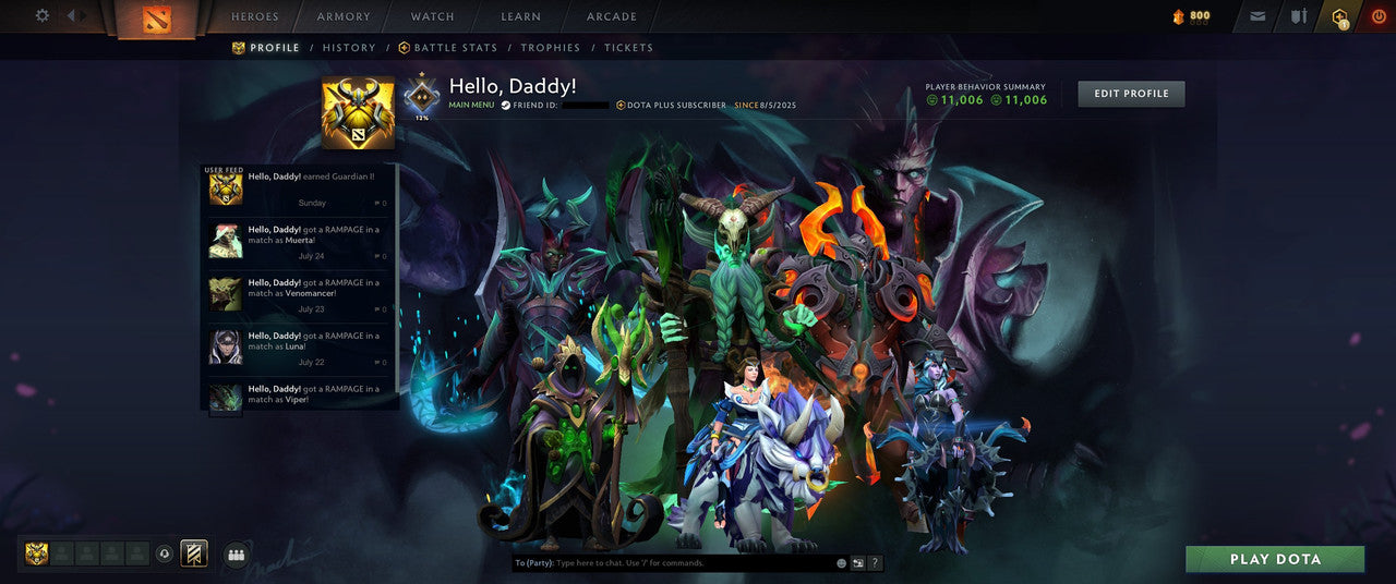 Guardian I | MMR: 789 - Behavior: 11006 – VikingDOTA