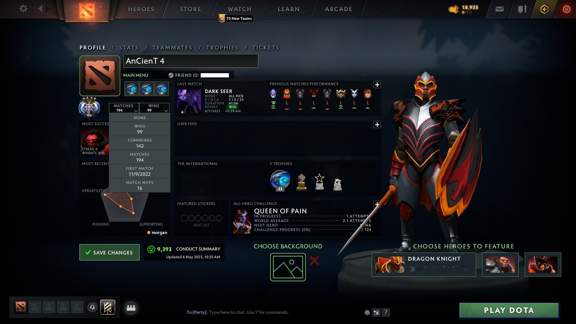 Ancient IV | MMR: 4336 - Behavior: 9393 – VikingDOTA