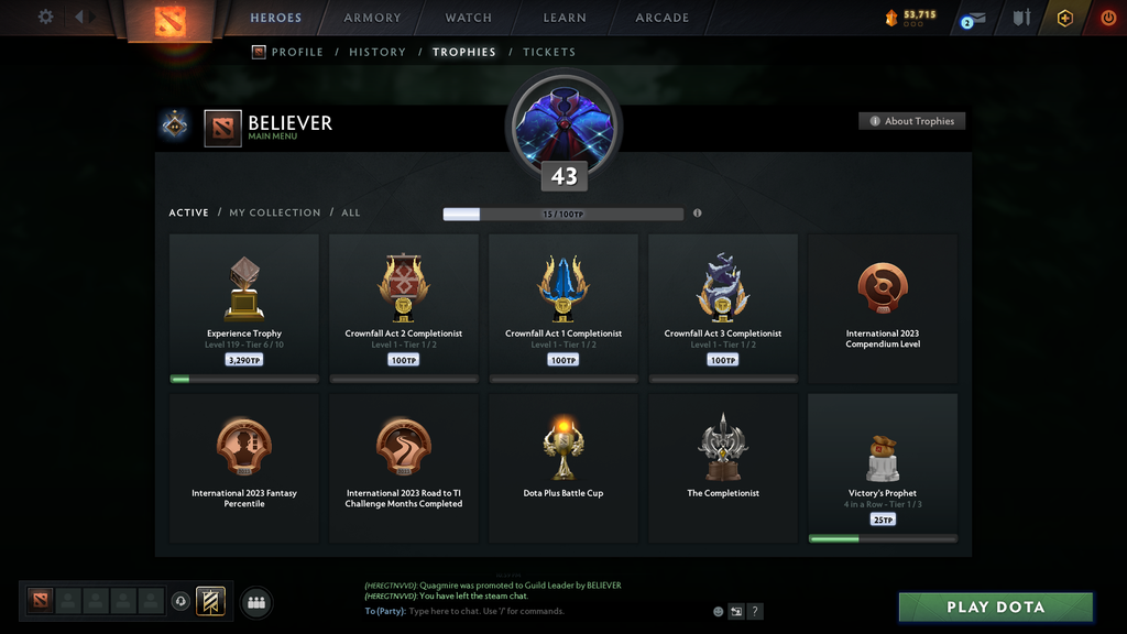 Guardian I | MMR: 669 - Behavior: 10373 - Communication: 10373 – VikingDOTA