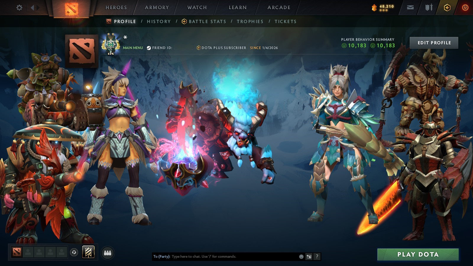 MMR: 2560 - Behavior: 10183 – VikingDOTA