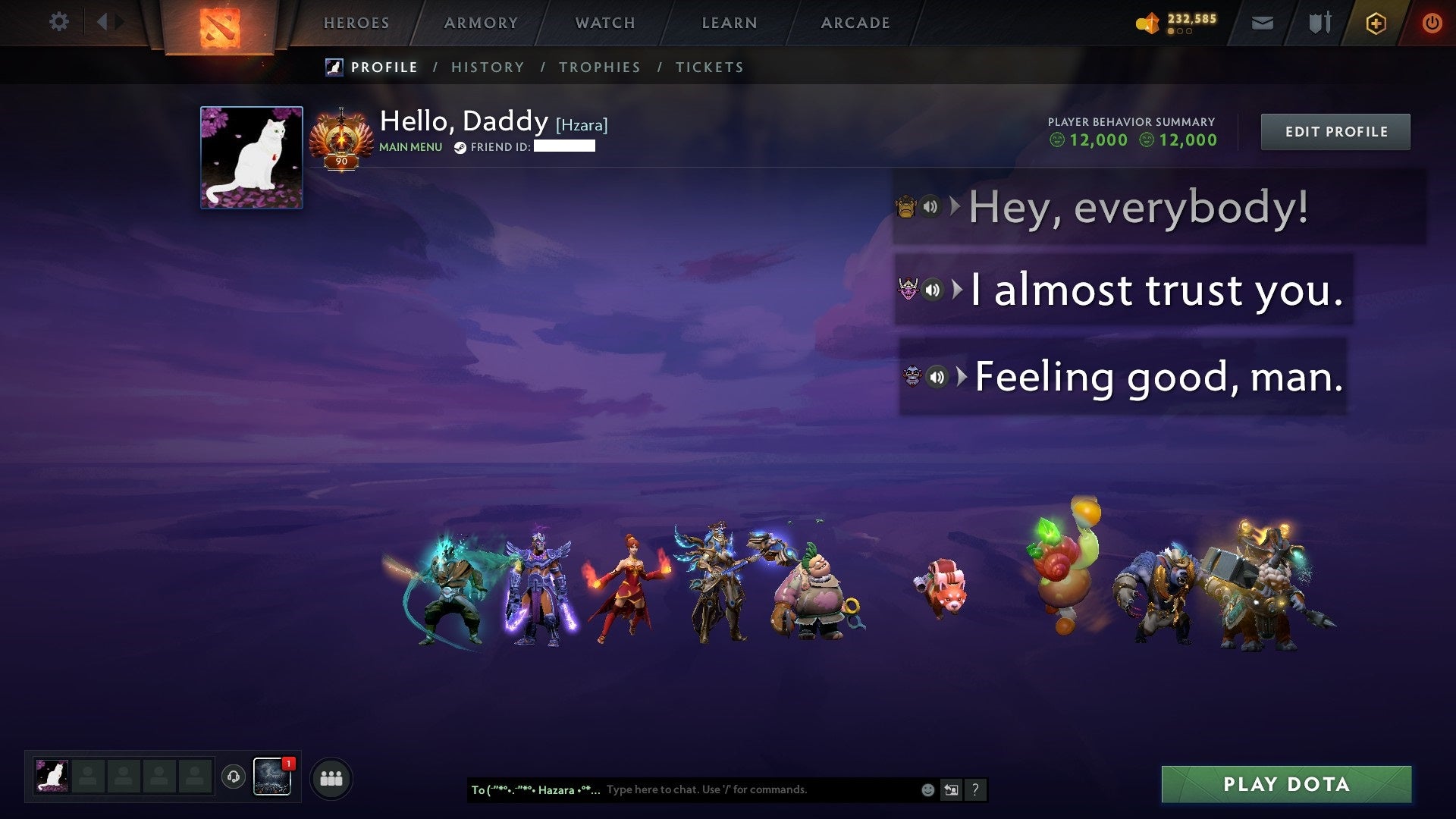 Immortal [ 90 ] | MMR: 9801 - Behavior: 12000 - Communication: 12000 ...
