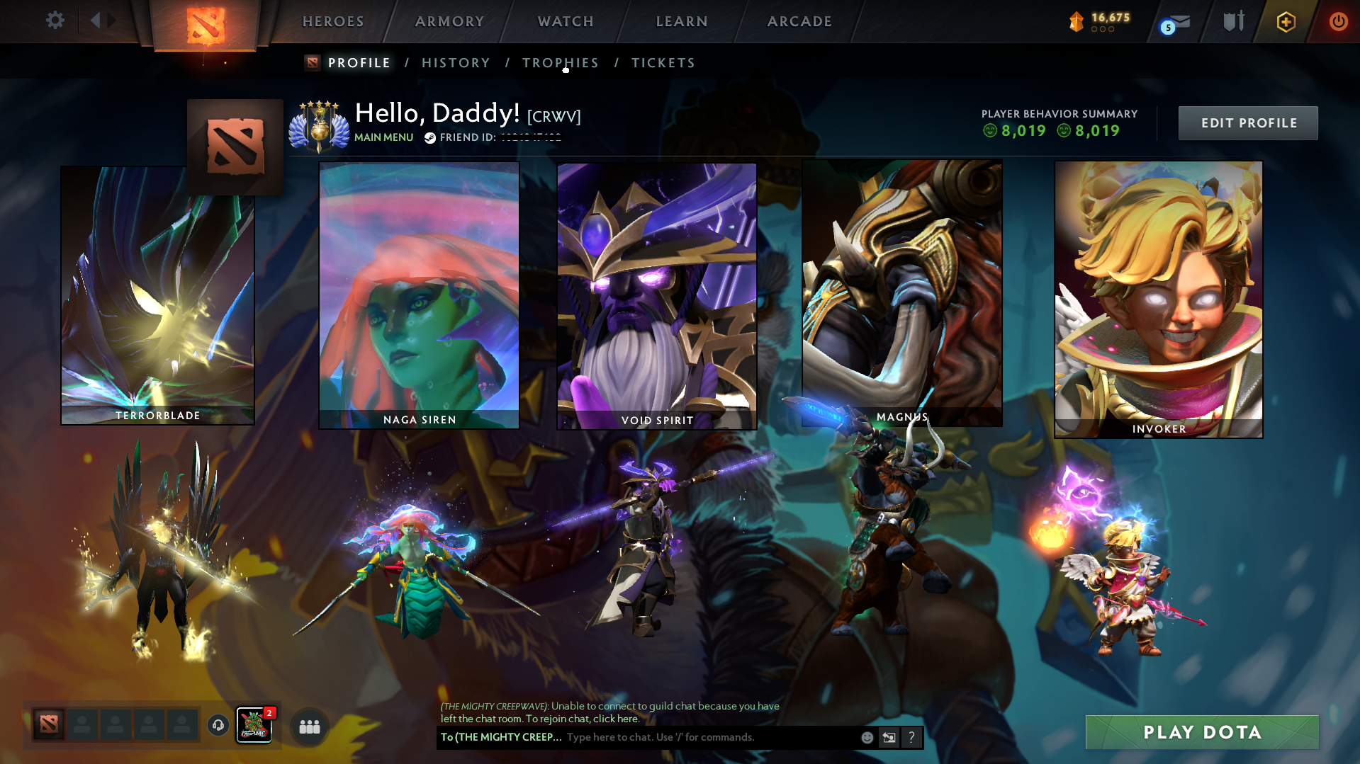 Divine V | MMR: 5338 - Behavior: 8019 - Communication: 8019 – VikingDOTA