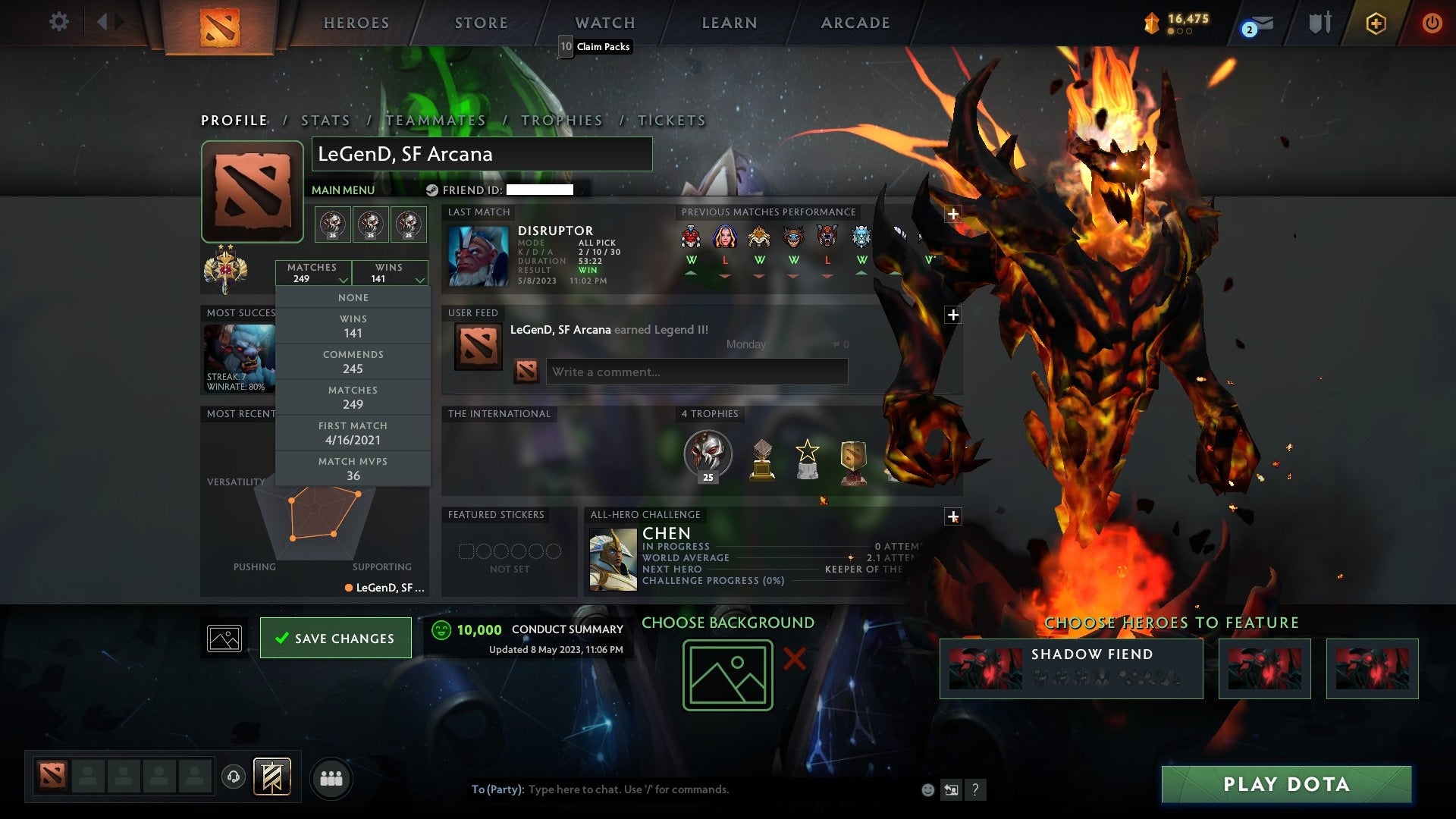 Legend II | MMR: 3368 - Behavior: 10000 – VikingDOTA