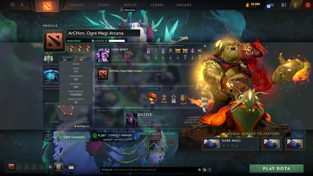Archon IV | MMR: 2688 - Behavior: 9267 – VikingDOTA