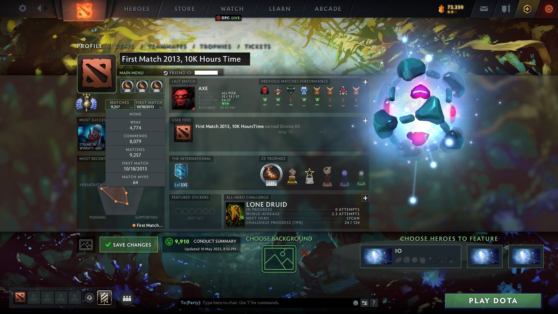 Divine III | MMR: 5010 - Behavior: 9910 – VikingDOTA