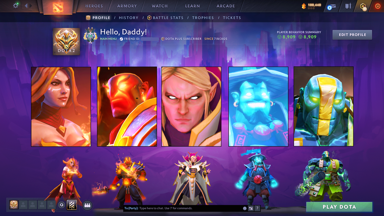 Archon II | MMR: 2476 - Behavior: 8909 - Communication: 8909 – VikingDOTA