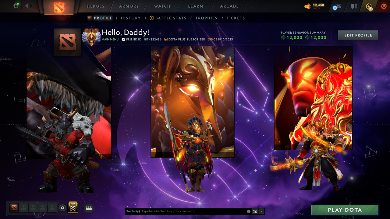 Immortal | MMR: 7367 - Behavior: 12000 – VikingDOTA