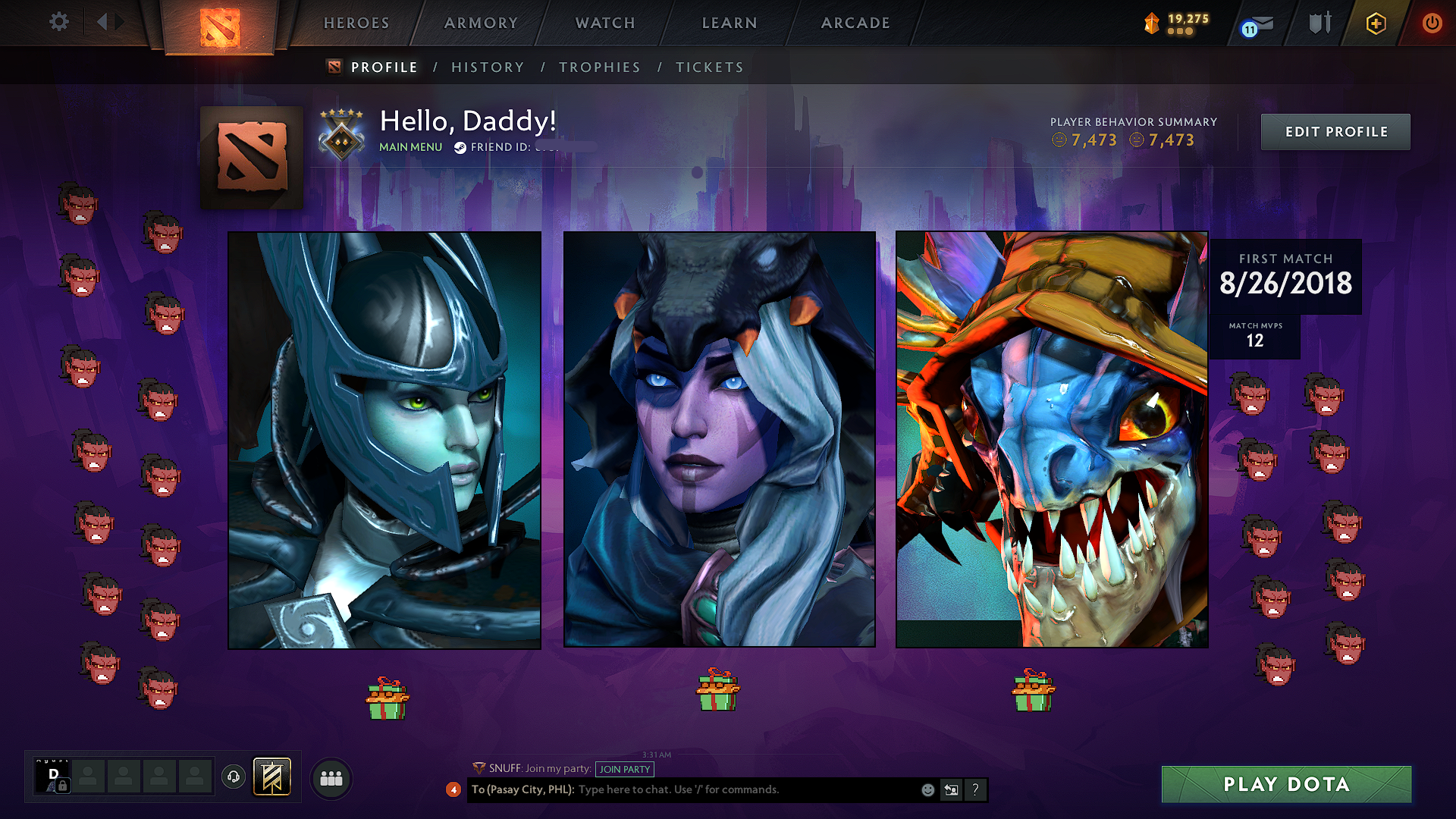 Guardian V | MMR: 1334 - Behavior: 7473 - Communication: 7473 – VikingDOTA