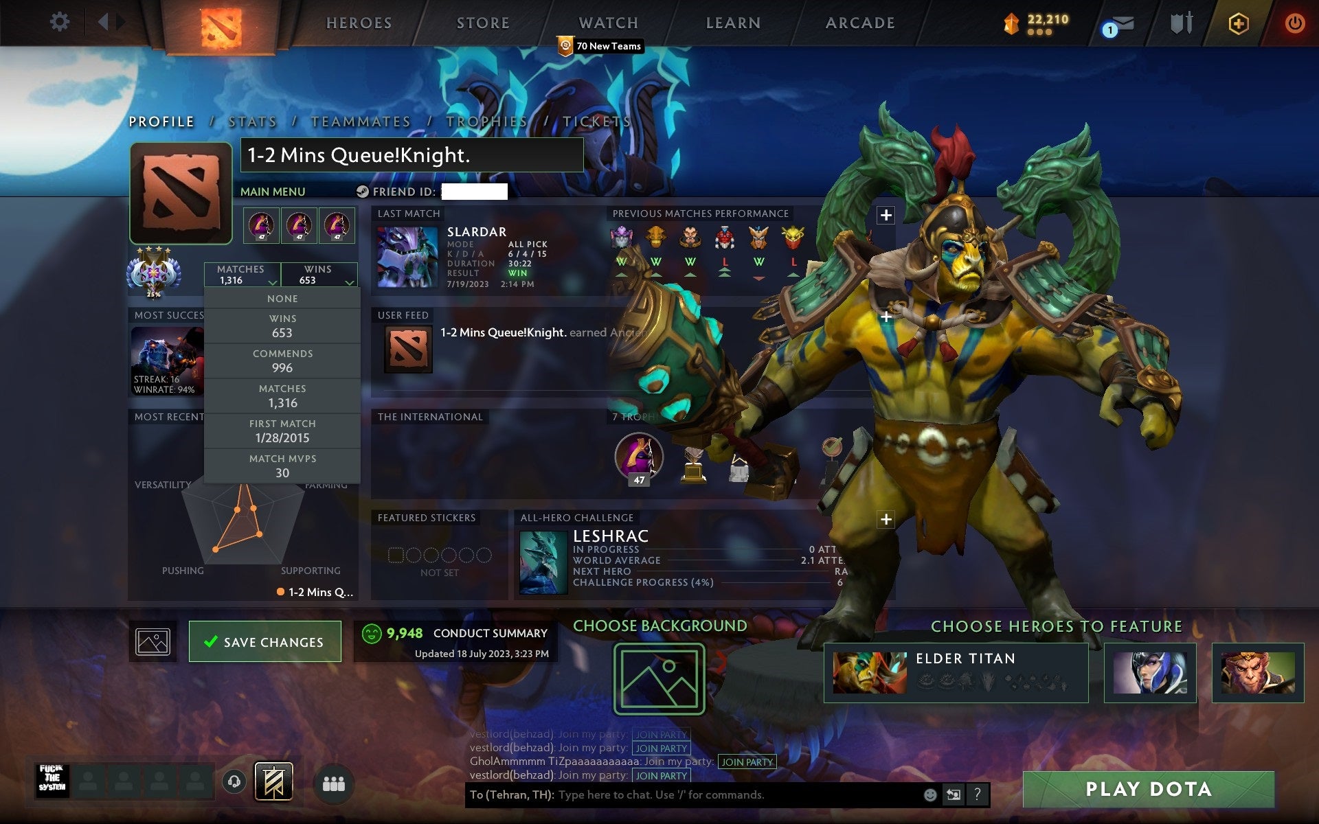 Ancient IV | MMR: 4352 - Behavior: 9948 – VikingDOTA