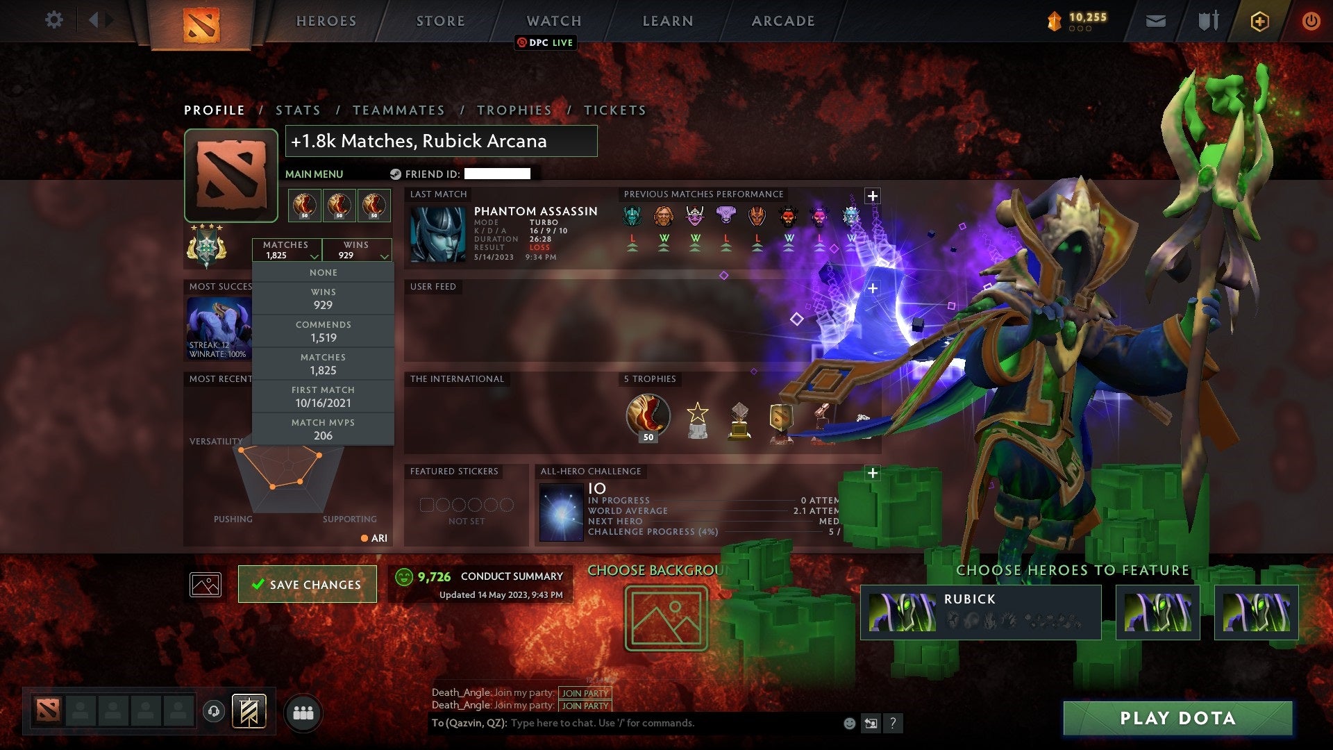 Archon IV | MMR: 2737 - Behavior: 9726 – VikingDOTA