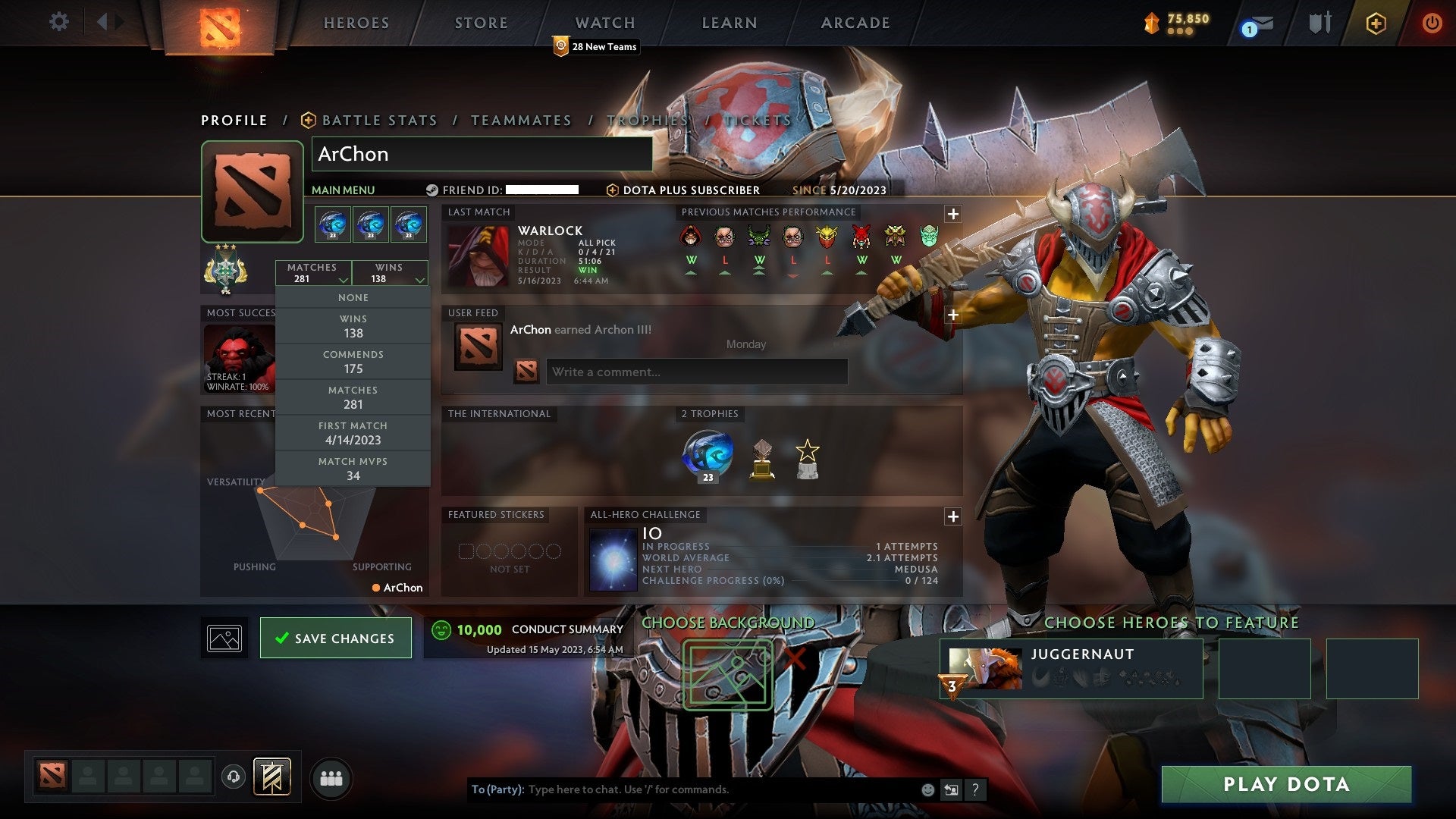 Archon III | MMR: 2632 - Behavior: 10000 – VikingDOTA