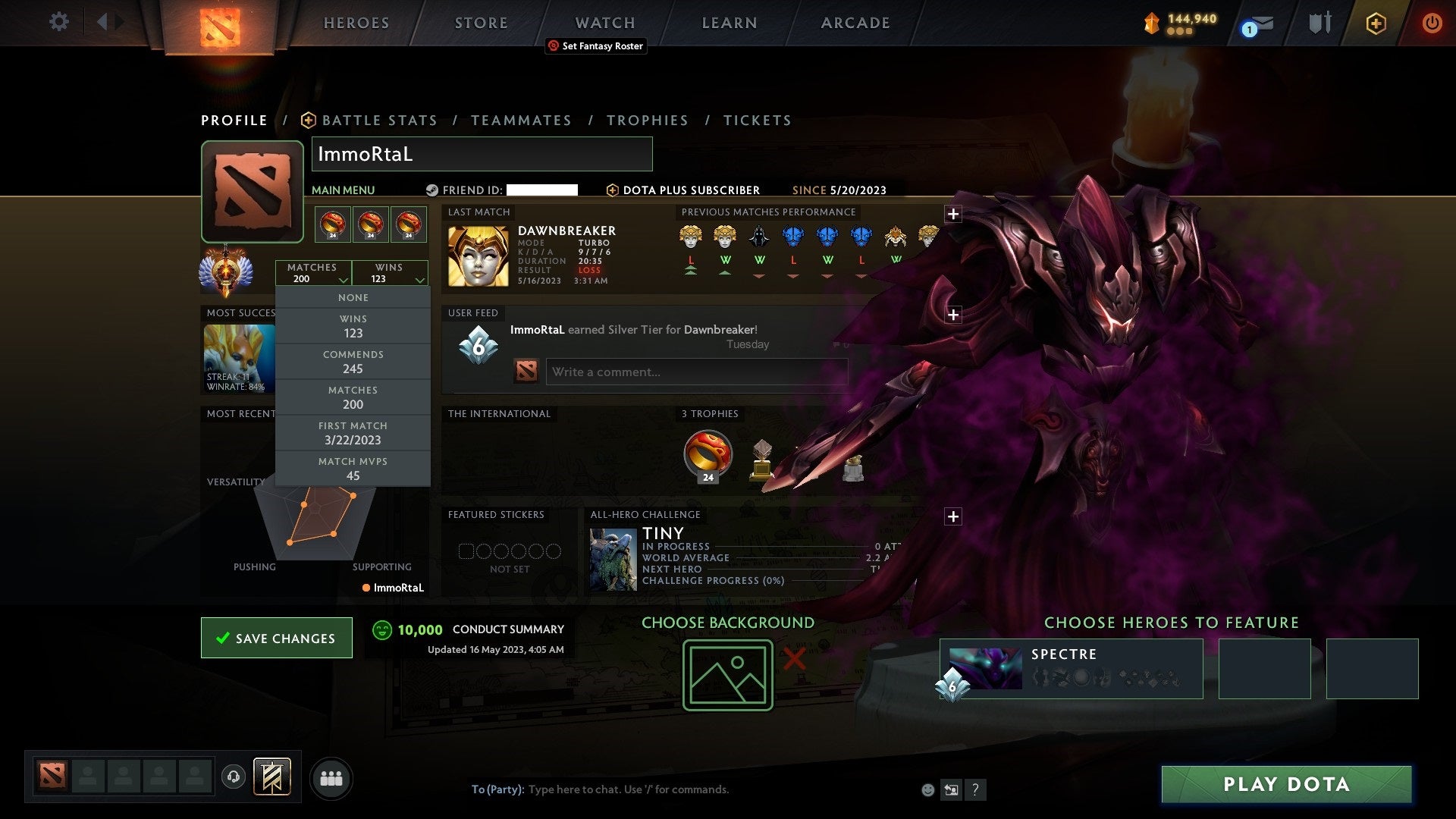 Immortal | MMR: 5920 - Behavior: 10000 – VikingDOTA