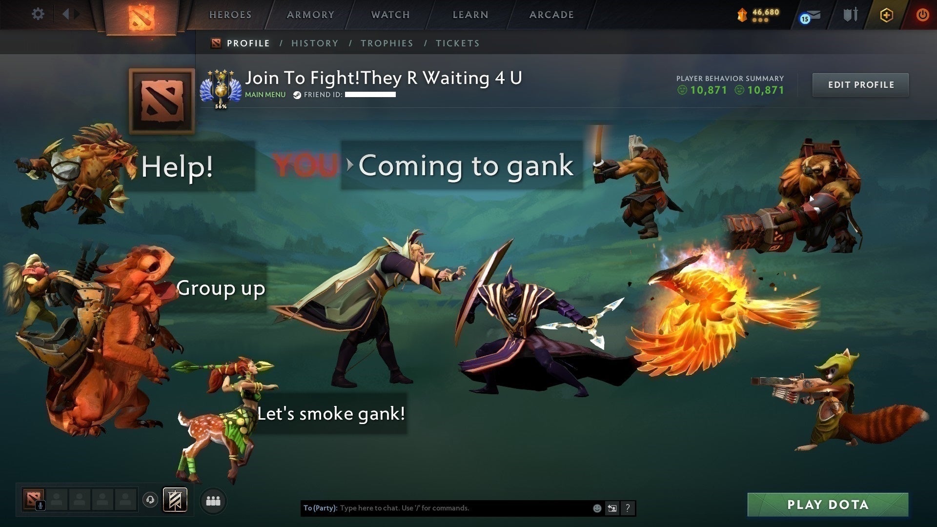 Divine IV | MMR: 5332 - Behavior: 10871 - Communication: 10871 – VikingDOTA