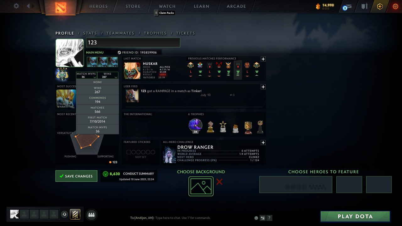 Archon IV | MMR: 2770 - Behavior: 8630 – VikingDOTA