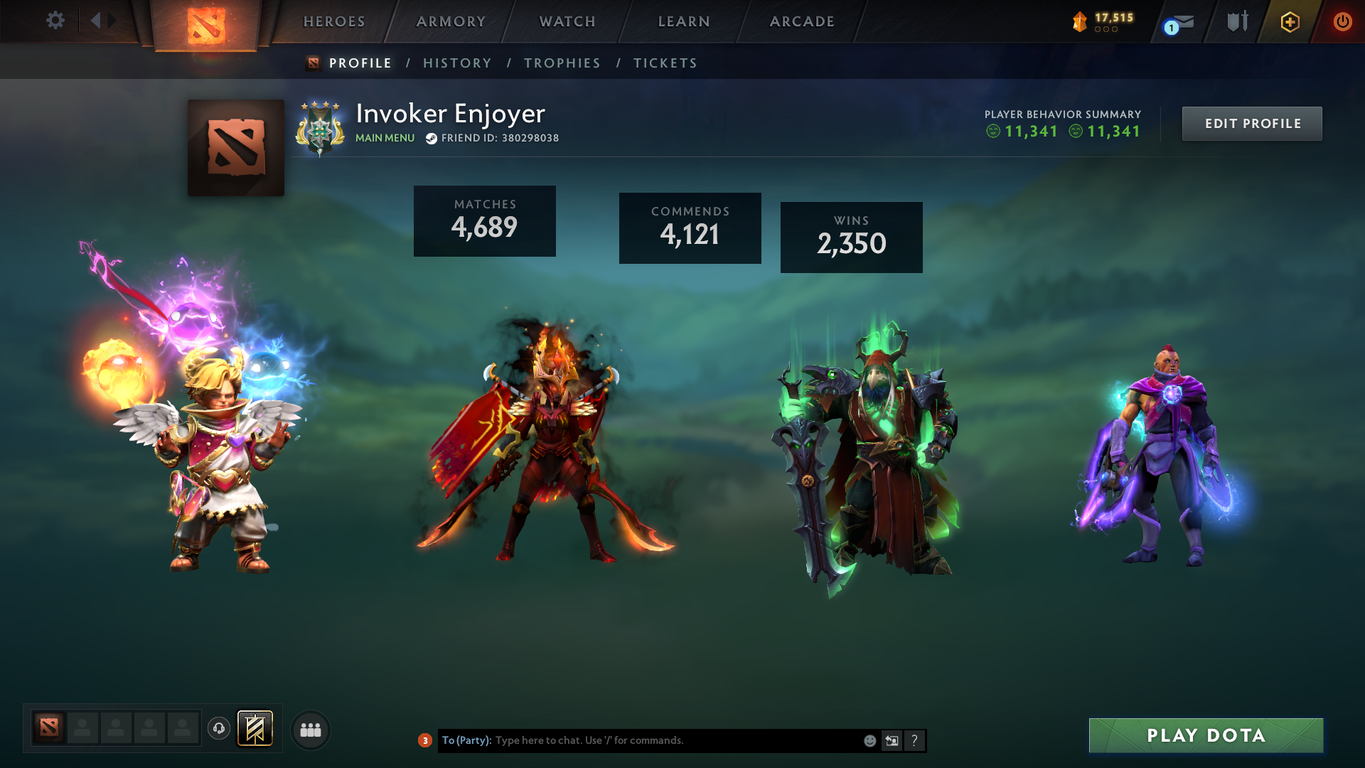 Archon IV | MMR: 2685 - Behavior: 11341 - Communication: 11341 – VikingDOTA