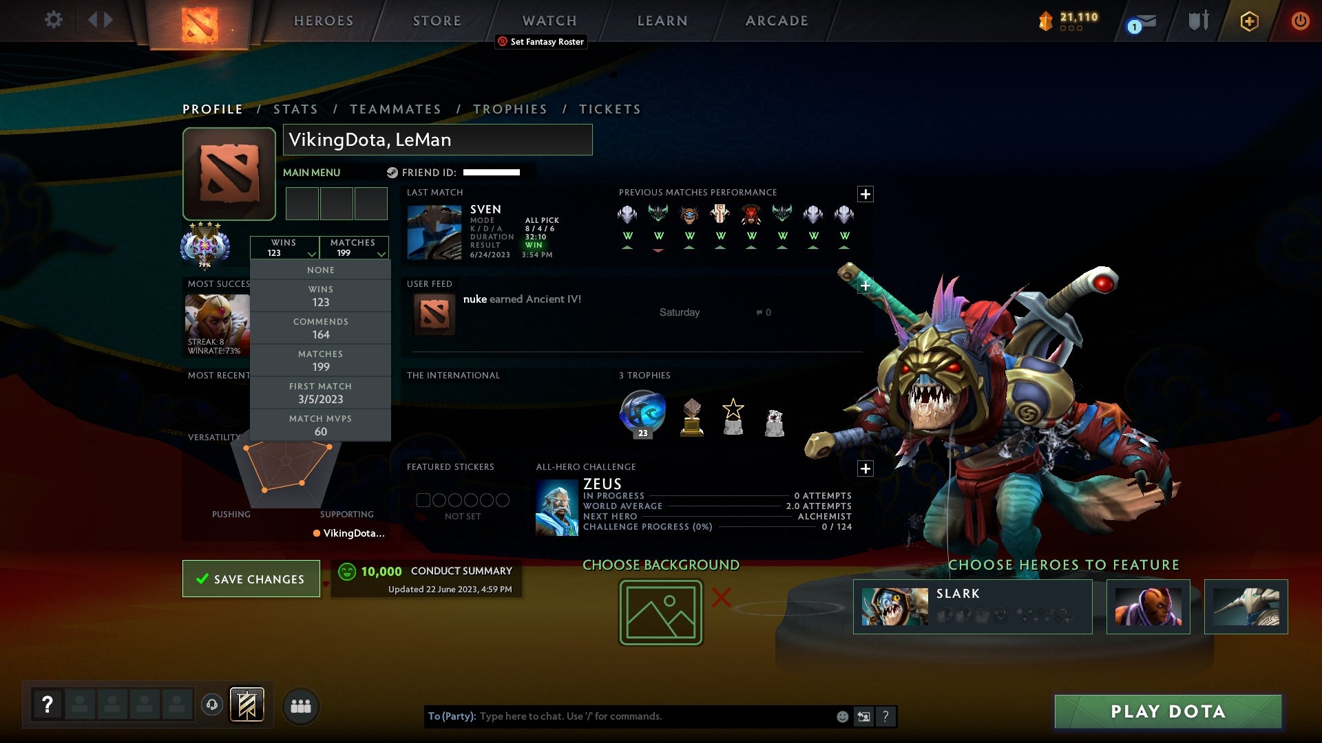 Ancient IV | MMR: 4434 - Behavior: 10000 – VikingDOTA