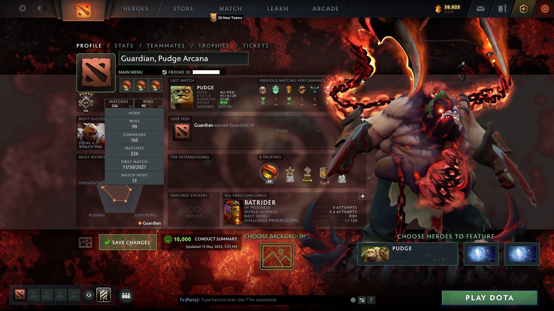 Guardian V | MMR: 1410 - Behavior: 10000 – VikingDOTA
