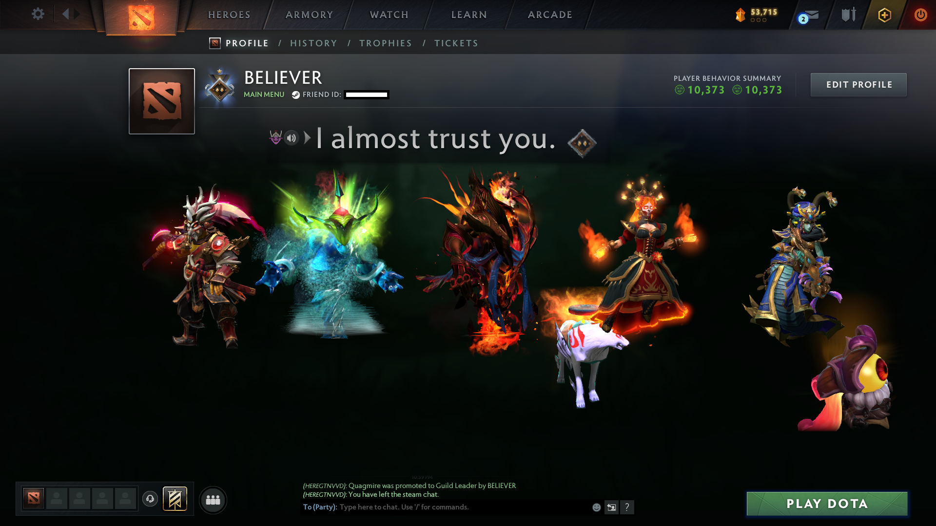 Guardian I | MMR: 669 - Behavior: 10373 - Communication: 10373 – VikingDOTA