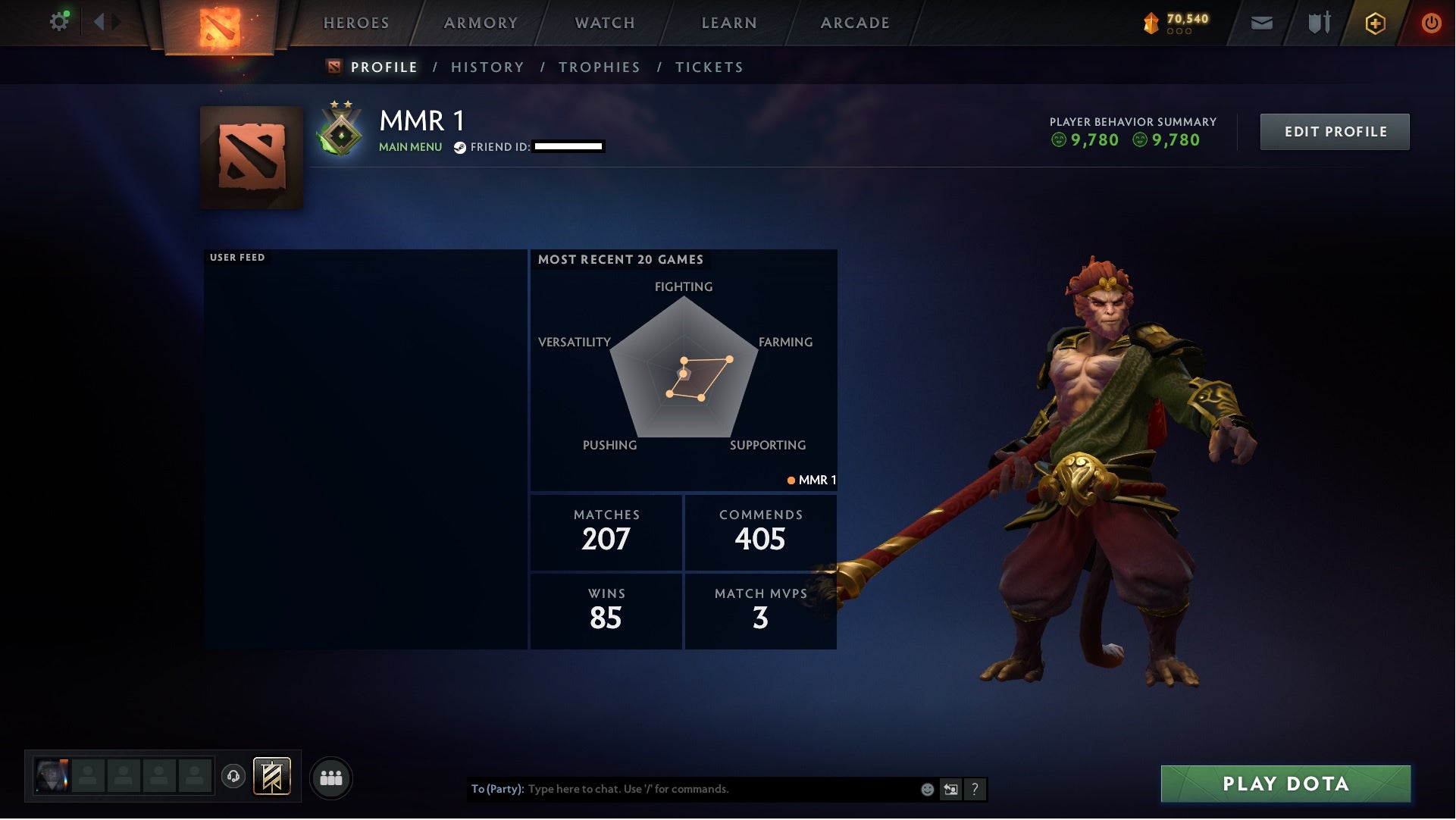 MMR: 1 - Behavior: 9780 – VikingDOTA