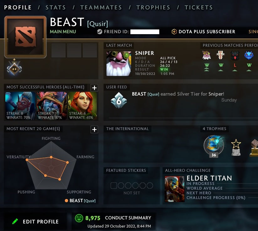 Guardian I | MMR: 780 - Behavior: 8975 – VikingDOTA