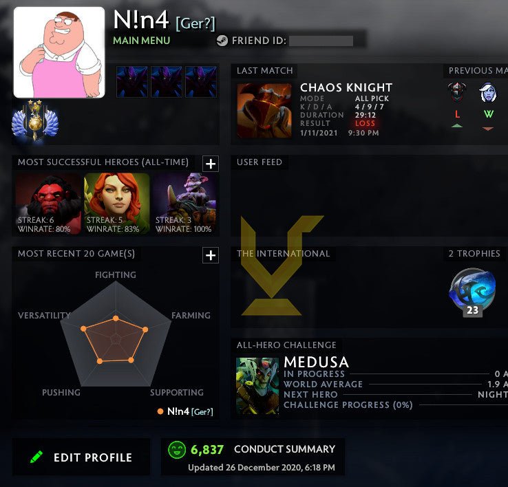 Divine II | MMR : 4810 - Behavior : 6837 – VikingDOTA