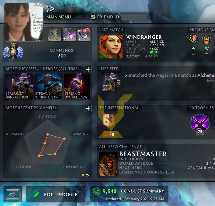 Divine II | MMR : 5020 - Behavior : 9540 – VikingDOTA