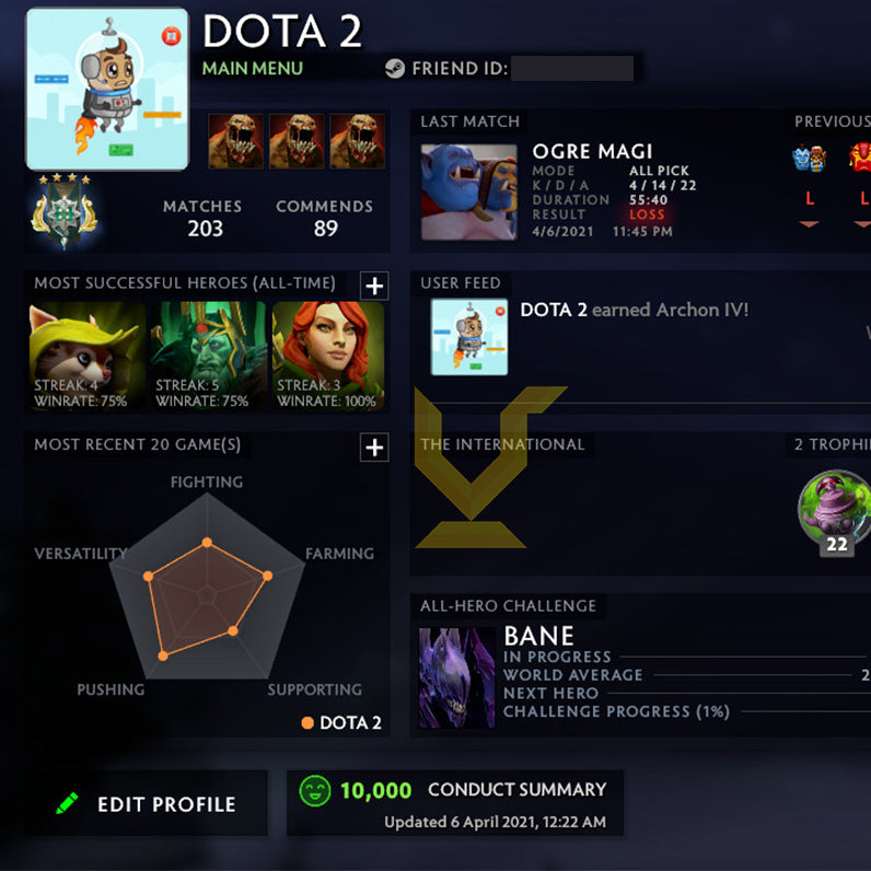 Archon IV | MMR: 2800 - Behavior: 10000 – VikingDOTA