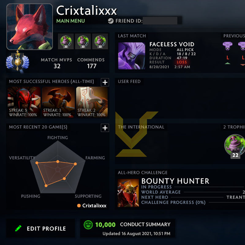 Divine II | MMR: 4700 - Behavior: 10000 – VikingDOTA