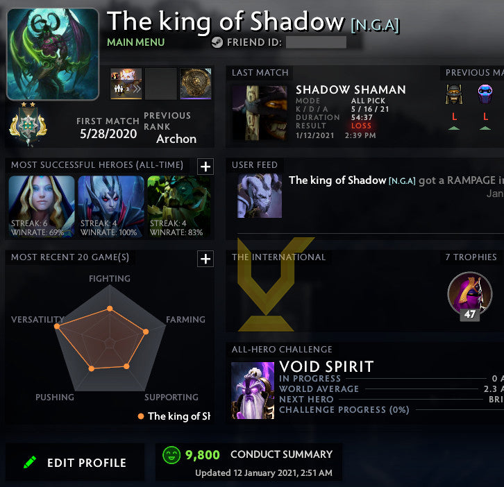 Archonte II | MMR : 2490 - Comportement : 9800 – VikingDOTA