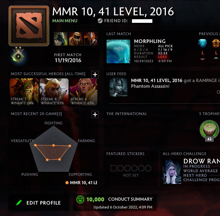 Herald II | MMR: 10 - Behavior: 10000 – VikingDOTA