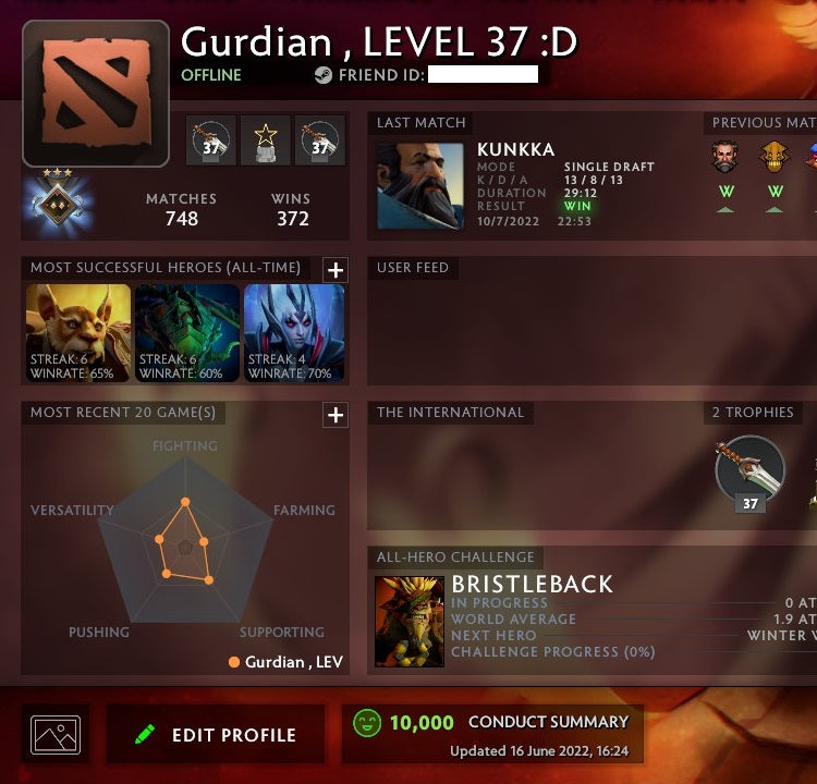 Guardian III | MMR: 1040 - Behavior: 10000 – VikingDOTA