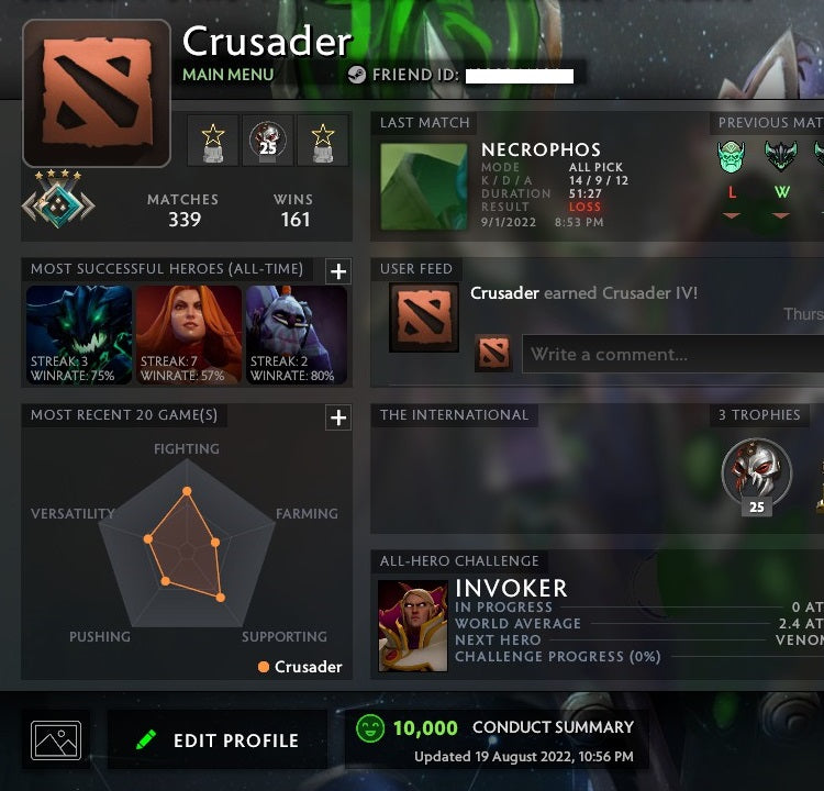 Archon IV | MMR: 2150 - Behavior: 10000 – VikingDOTA