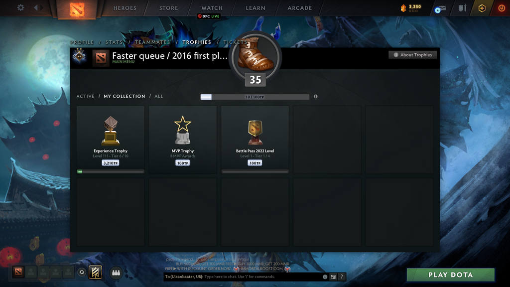 Guardian II | MMR: 970 - Behavior: 10000 – VikingDOTA