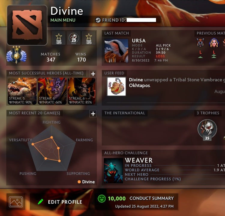 Divine III | MMR: 4890 - Behavior: 10000 – VikingDOTA