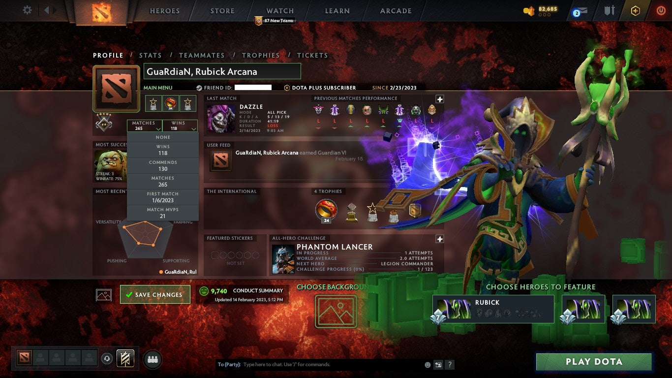 Guardian V | MMR: 1520 - Behavior: 9740 – VikingDOTA