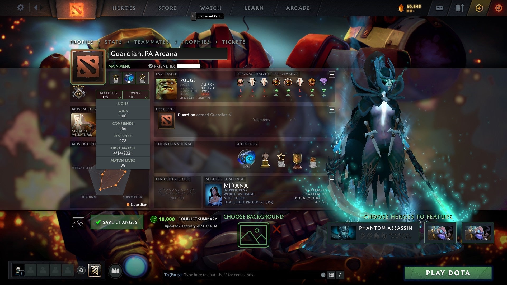 Guardian V | MMR: 1430 - Behavior: 10000 – VikingDOTA
