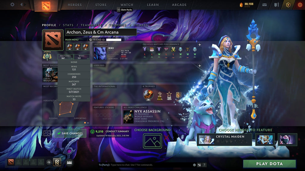 Archon V | MMR: 2990 - Behavior: 9510 – VikingDOTA