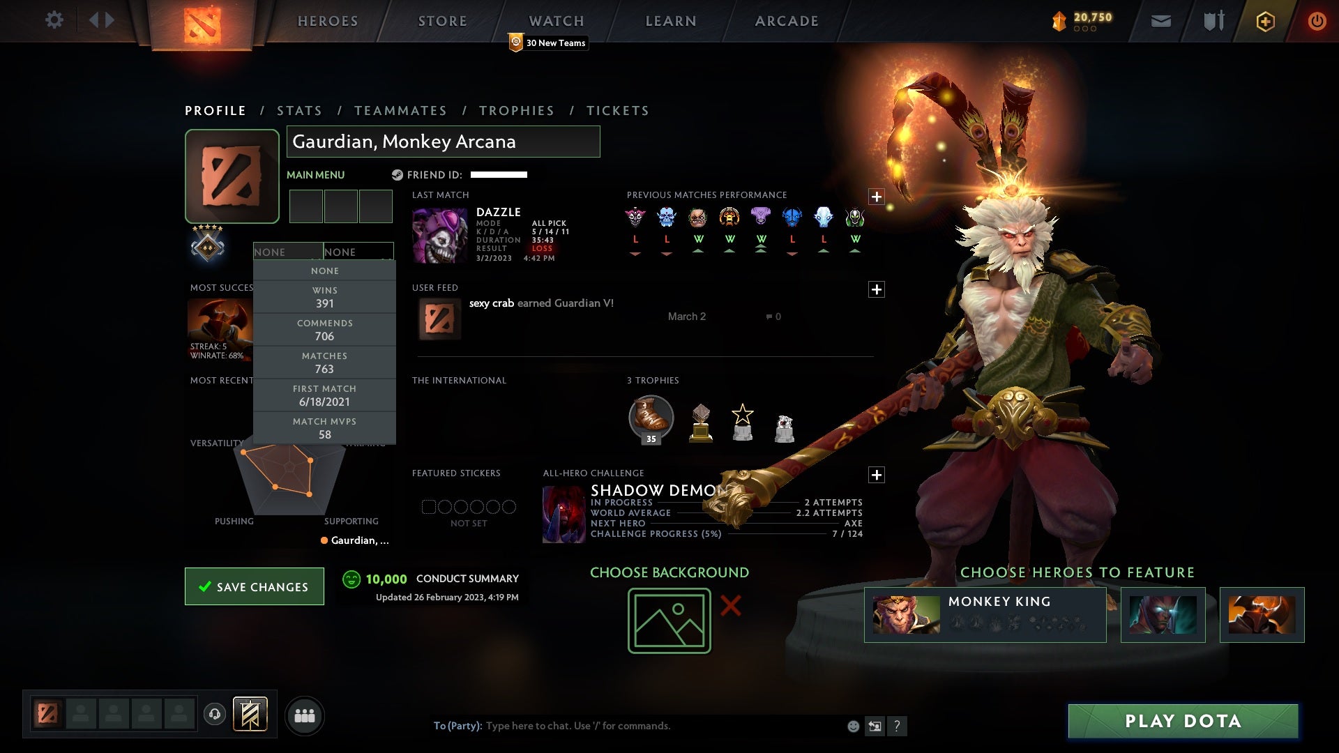 Guardian V | MMR: 1470 - Behavior: 10000 – VikingDOTA