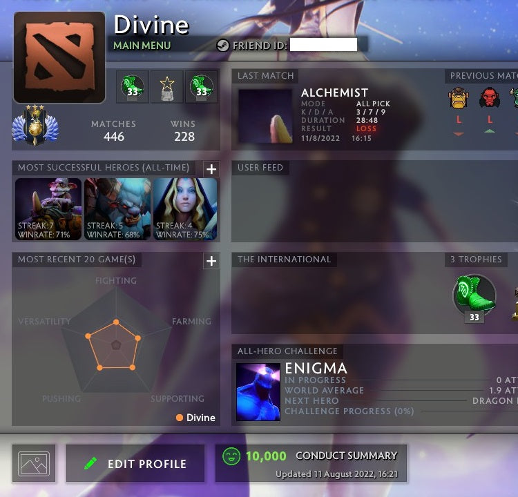 Divine III | MMR: 4990 - Behavior: 10000 – VikingDOTA