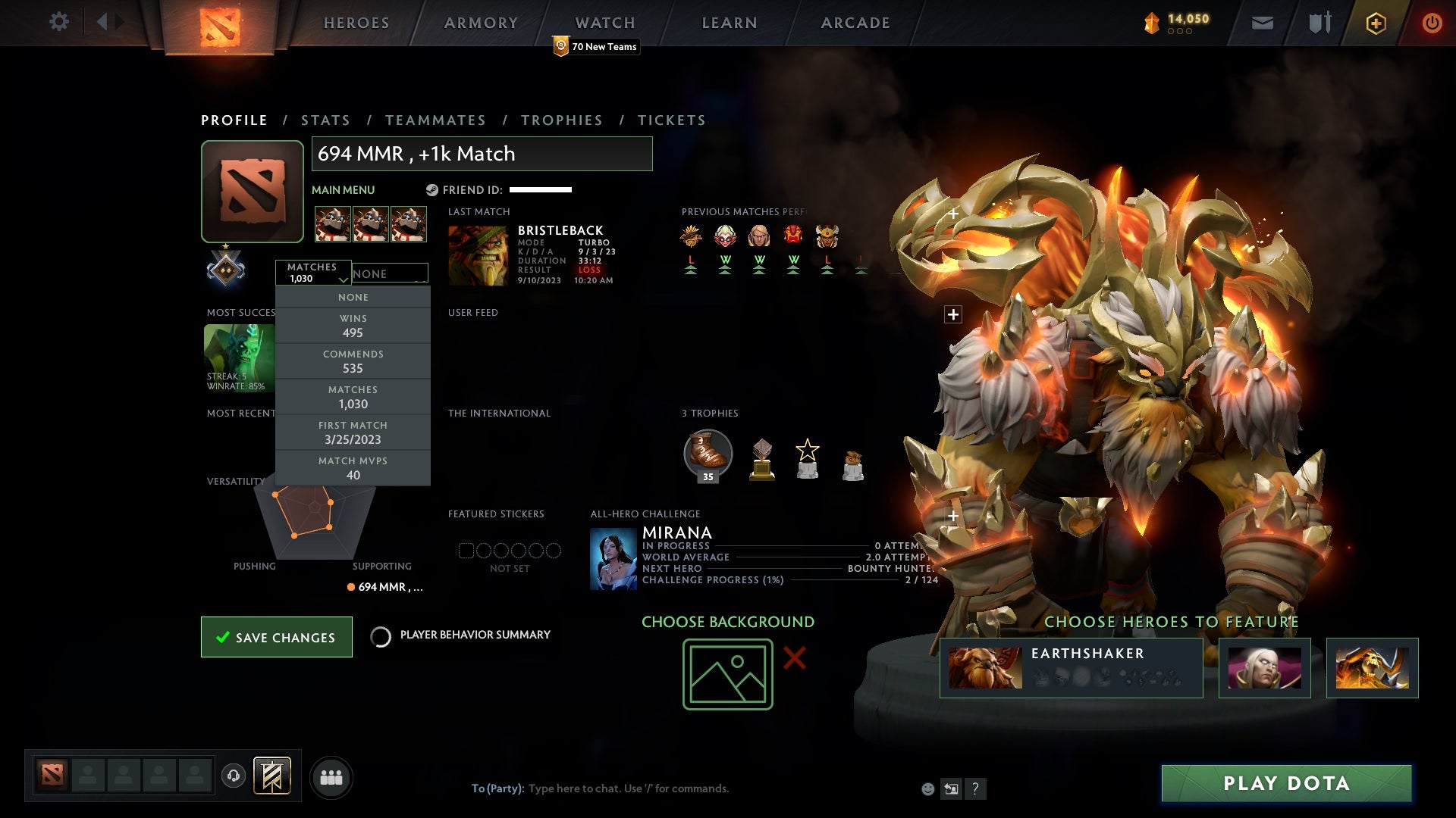 Guardian I | MMR: 694 - Behavior: 10630 - Communication: 10630 – VikingDOTA