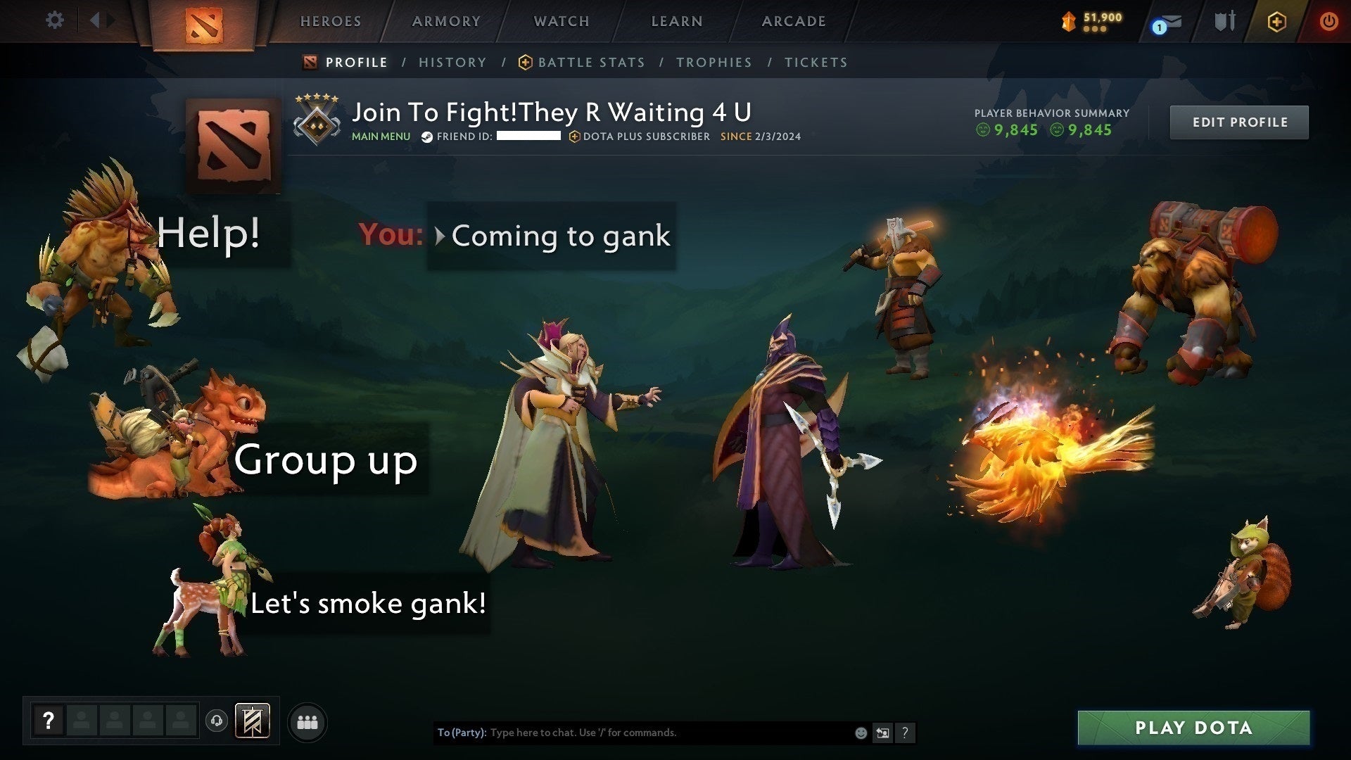 Guardian V | MMR: 1233 - Behavior: 9845 - Communication: 9845 – VikingDOTA