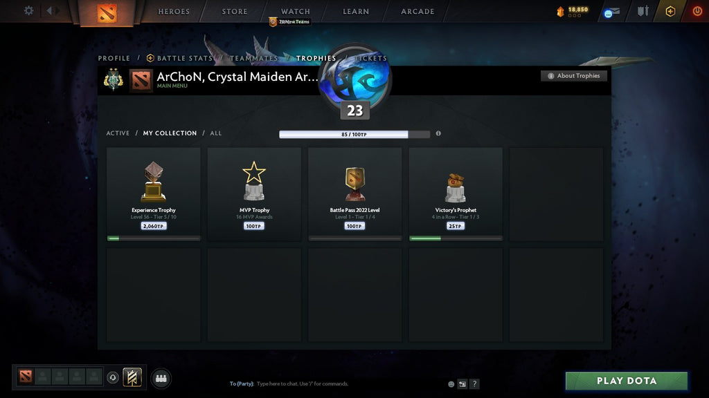 Archon II | MMR: 2540 - Behavior: 9680 – VikingDOTA