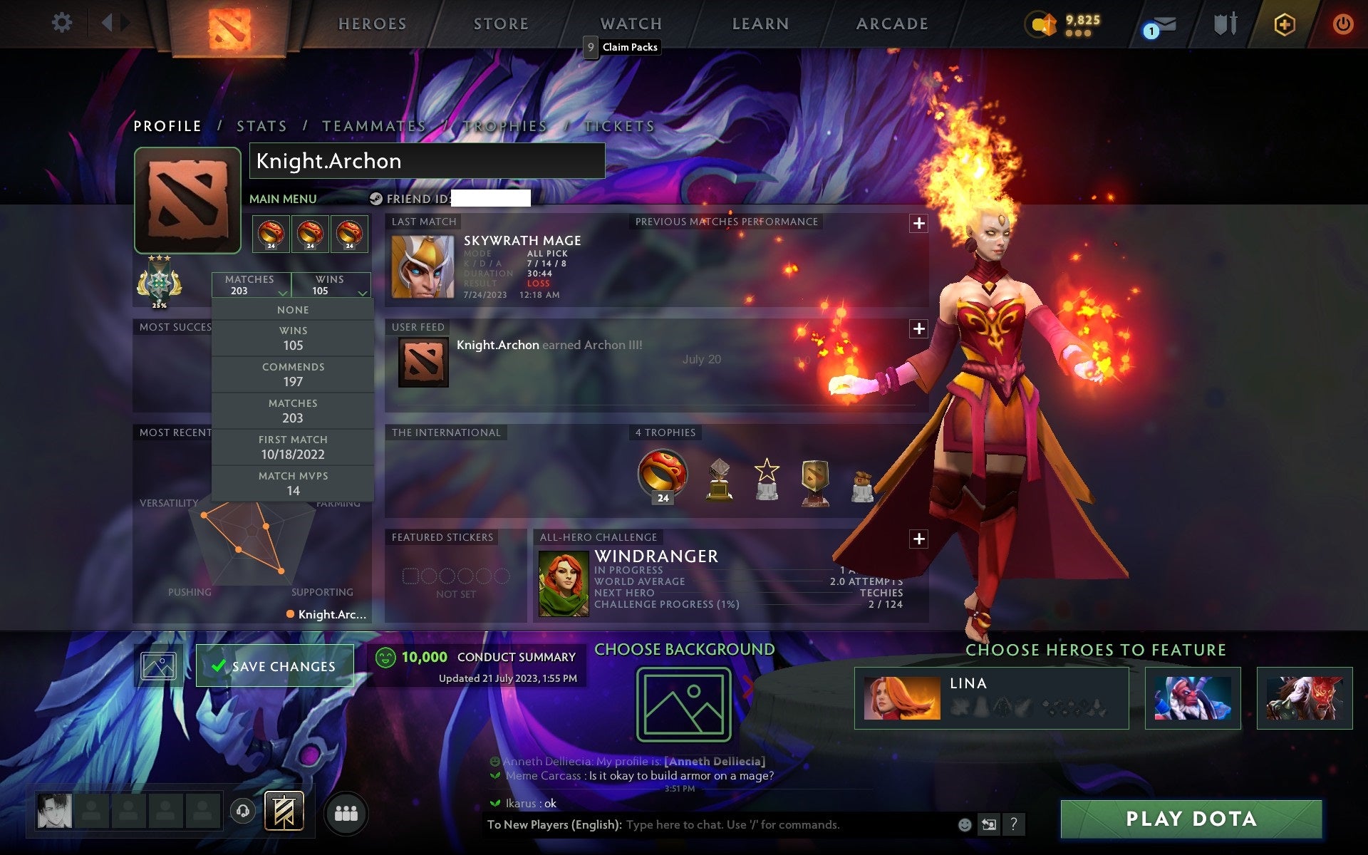 Archon III | MMR: 2685 - Behavior: 10000 – VikingDOTA