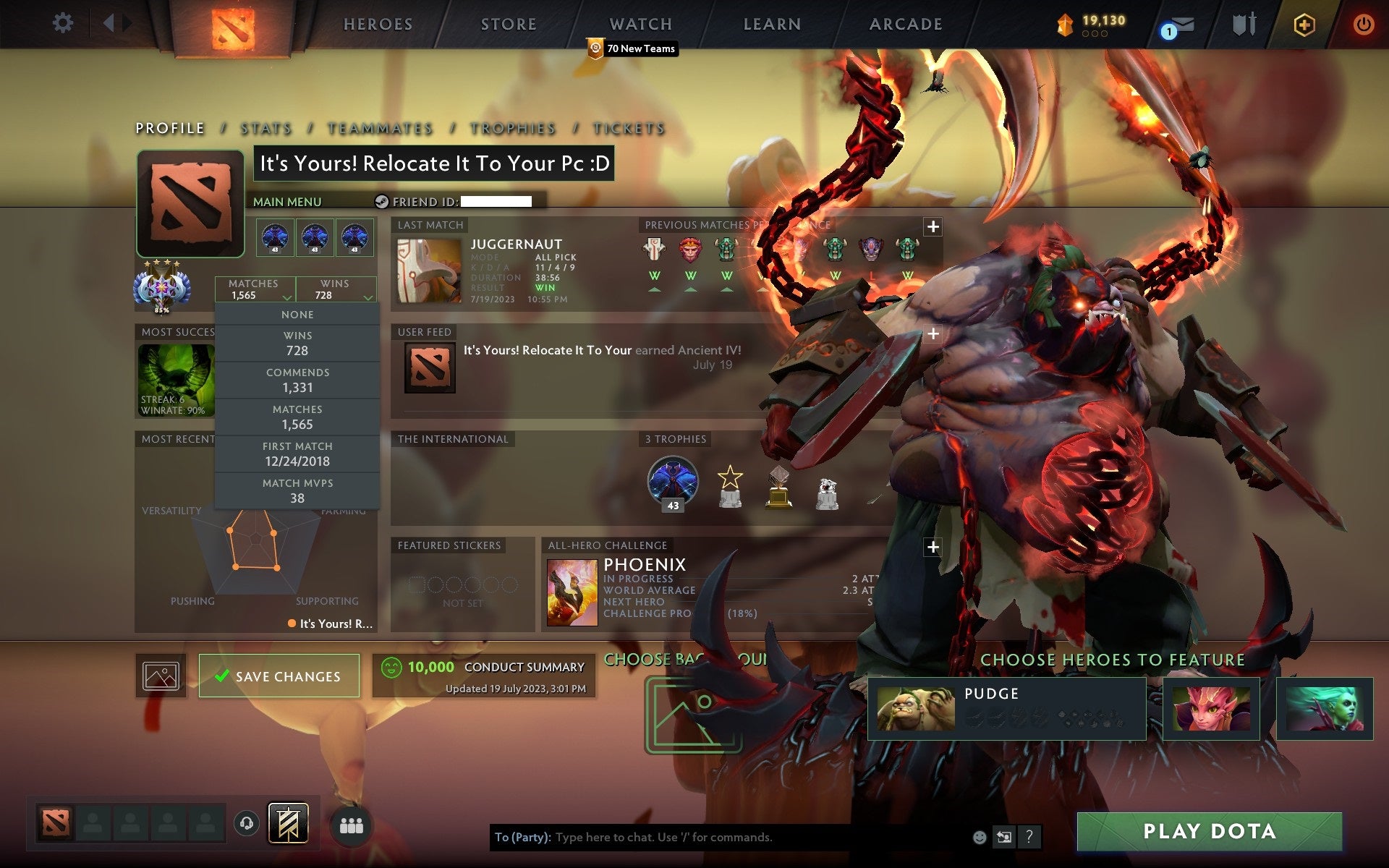 Ancient IV | MMR: 4443 - Behavior: 10000 – VikingDOTA